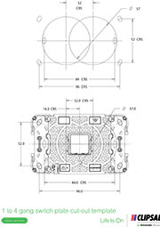 Clipsal - 3025XC-AN - Clipsal Iconic Cover Plate for Double Powerpoint ...