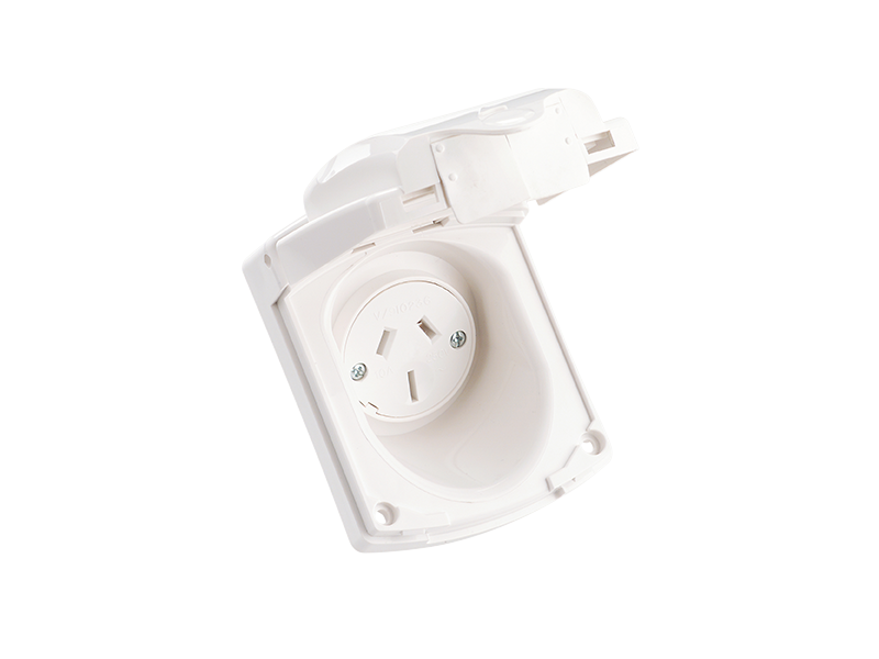 Clipsal - 415VF15 - Weatherproof Socket Outlet, 250VAC, 15A, White Electric