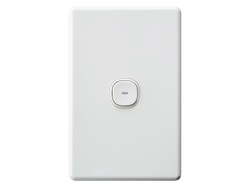 Clipsal - C2031VAPBL - Push Button Switch, Blue LED, 1 Gang, Vertical ...