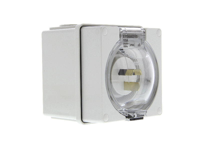 Clipsal - EY56AI315 - EASY56 APPLIANCE INLET 15A 250V